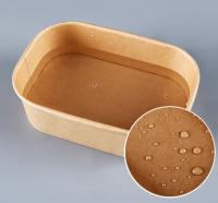 China Disposable Kraft Paper Bowl Microwave Safe Leak Proof Eco Friendly Healthy Meal Delivery Container for sale