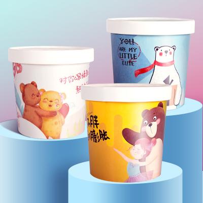 China Eco Friendly Food Grade Paper Bowl Leak Proof Disposable Takeaway Packaging Soups and Porridges for sale