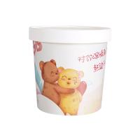 China Eco Friendly Food Grade Paper Bowl Leak Proof Disposable Takeaway Packaging Soups and Porridges for sale