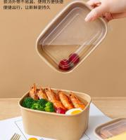 China Water Resistant Coated Kraft Paper Bowl Microwave Safe Stackable Disposable Food Containers Design for sale