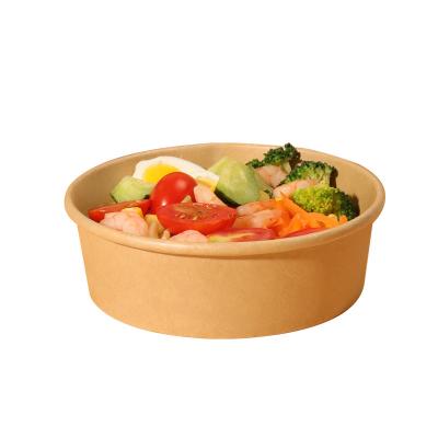 China Takeaway Soup Leak Proof Food Grade Disposable Paper Bowl Eco Friendly Food Container for sale