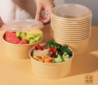 China Takeaway Soup Leak Proof Food Grade Disposable Paper Bowl Eco Friendly Food Container for sale