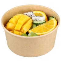 China Leak-Proof Eco-Friendly Microwave-Safe Kraft Paper Bowl for Disposable Food Containers for sale