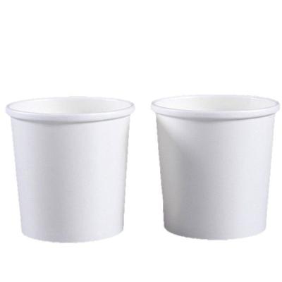 China Thickened Kraft Paper Takeout Disposable Paper Bowl Leak Proof Food Safe Eco Friendly for sale