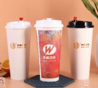 China Custom Logo Double Wall Insulated Leak Proof Paper Cup Hot Cold Beverages for sale