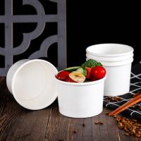 China Leak Proof Kraft Soup Containers With Custom Logo For Eco Takeout for sale