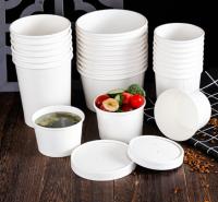 China Leak Proof Kraft Soup Containers With Custom Logo For Eco Takeout for sale