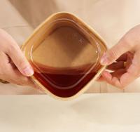 China Thickened Leak Proof Kraft Paper Meal Box Eco Friendly Disposable Food Container Takeout Picnic for sale