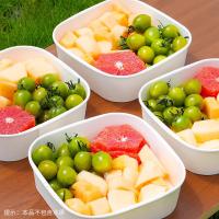 China Square Leak Proof Kraft Takeaway Containers Eco Friendly Food Grade Safe for sale