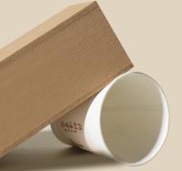 China Custom Logo Print Thickened Disposable Paper Cup Heat Resistant For Business Promotional Cups for sale