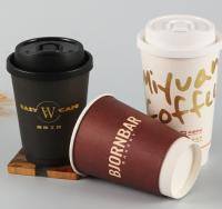 China Double Wall Insulated Custom Biodegradable Coffee Cup Water Resistant Lining Hot Drinks for sale