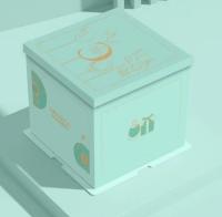 China Melody of Love 360 Panoramic Cake Box PET PP Food Grade Sturdy Dessert Container for sale