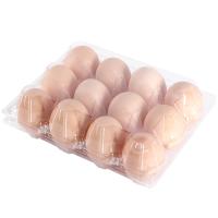China Thickened PET 12 Egg Transparent Display Egg Packaging Tray Thermoformed Container for sale