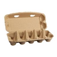 China 10 Cell Eco Friendly Biodegradable Shockproof Egg Packaging Box For Safe Transport for sale