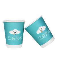 China PLA Biodegradable Disposable Paper Cups Food Grade Custom Logo Hot Cold Beverages for sale