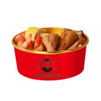 China Food Grade Leak Proof Premium Takeaway Container Disposable Gold Foil Bowl Set for sale
