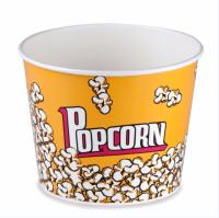 China FDA Leak Proof Disposable Paper Buckets With Custom Printing For Popcorn Fried Chicken for sale