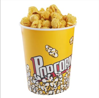 China FDA Leak Proof Disposable Paper Buckets With Custom Printing For Popcorn Fried Chicken for sale