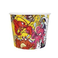 China Stackable Eco Friendly Disposable Fried Chicken Paper Bucket With Lid Happy Meal Set for sale