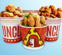 China Stackable Eco Friendly Disposable Fried Chicken Paper Bucket With Lid Happy Meal Set for sale