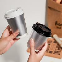 China Disposable Double Wall Insulated Biodegradable Coffee Cup Silver Foil Finish Premium Hot Drinks for sale