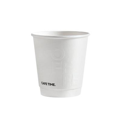 China Biodegradable Takeaway Disposable Paper Coffee Cup With Double Wall Insulation for sale