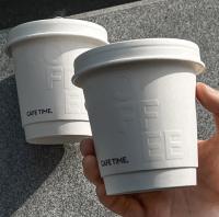 China Biodegradable Takeaway Disposable Paper Coffee Cup With Double Wall Insulation for sale