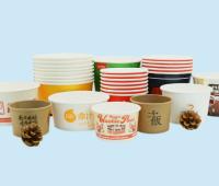 China Customizable Printing Leak-Proof Eco-Friendly Disposable Paper Bowls for Takeaway Packaging for sale