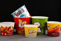 China Custom Logo Fried Chicken Bucket Food Grade Thickened Cardstock Oil Proof Waterproof Coating for sale