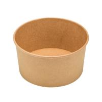 China Beverage Heavy Duty Kraft Food Containers Waterproof Custom Printed 8oz 12oz 16oz for sale