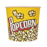 China Recyclable Disposable Paper Buckets With Oil Proof Coating Custom Logo Cinemas Events for sale