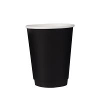China Milk Tea Double Wall Hollow Disposable Coffee Cups Eco Friendly Paper Custom Logo for sale