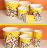 China Eco Friendly Thickened Disposable Paper Buckets With Oil Proof Coating Custom Logo for sale