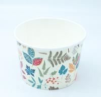 China Eco Friendly Biodegradable Disposable Ice Cream Cup Waterproof Leak Proof Food Grade for sale