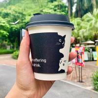 China Double Wall Insulated Biodegradable Coffee Cup Leak Proof Food Grade Hot Cold Drinks for sale