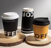 China Disposable Compostable Paper Cups For Hot Drinks With Custom Logo Printing for sale