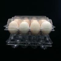 China 12 Slot Transparent PET Egg Tray With Multi Buckle For Secure Egg Storage Transport for sale