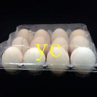 China 12 Slot Transparent PET Egg Tray With Multi Buckle For Secure Egg Storage Transport for sale