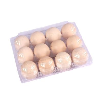 China 9 Slot Transparent Egg Packaging Tray With Custom Logo Printing For Free Range Egg Packaging for sale