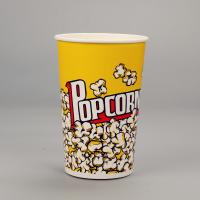 China Food Grade Popcorn Bucket Grease Water Resistant Coating Custom Logo Printing for sale