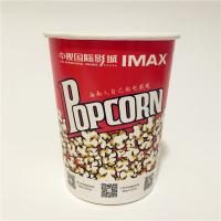 China Food Grade Popcorn Bucket Grease Water Resistant Coating Custom Logo Printing for sale