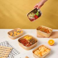 China Eco Friendly Leak Proof Disposable Paper Bowl Custom Logo Printing Takeaway Lunch Box for sale