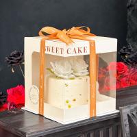 China Thickened Pressure Resistant Custom Cake Box Food Grade Safety Custom Logo For Bakeries for sale