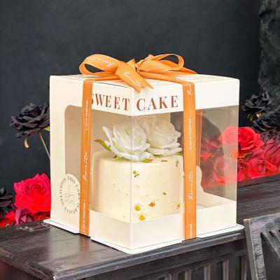 China Thickened Pressure Resistant Custom Cake Box Food Grade Safety Custom Logo For Bakeries for sale