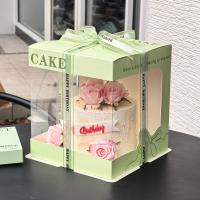 China Thickened Pressure Resistant Custom Cake Box Food Grade Safety Custom Logo For Bakeries for sale