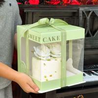 China Thickened Pressure Resistant Custom Cake Box Food Grade Safety Custom Logo For Bakeries for sale