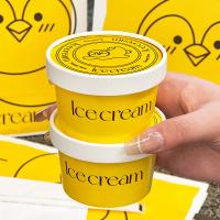 China Custom Logo Food Grade Leak Proof Disposable Ice Cream Cup Dessert Container for sale