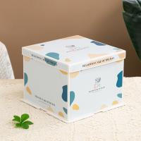 China Custom Logo Printing Cake Box With Food Grade Paper Board Easy Assembly For Bakeries for sale