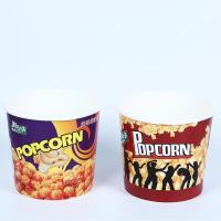 China Cartoon Disposable Paper Buckets With Food Grade Material Custom Logo Printing for sale