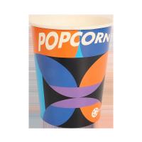 China Thickened Food Grade Paper Popcorn Bucket Leak Proof Custom Logo Printing Takeaway Container for sale